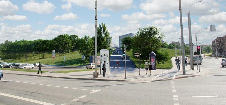 Tauro kalno rekonstrukcija tęsiasi – iki vasaros pabaigos bus eismo ...