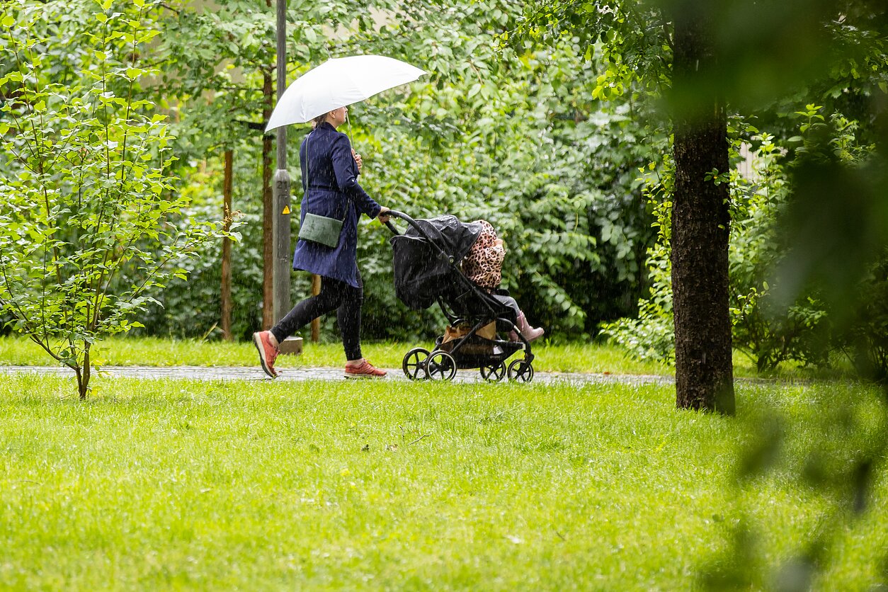 Trumpas lietus šalį paskalaus ir artimiausią savaitgalį: temperatūra ...