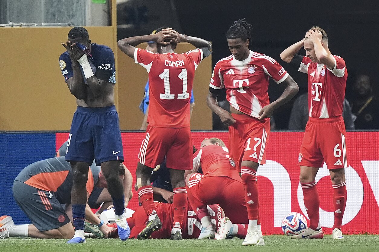 Šiurpia Musialos trauma pažymėtame susitikime „Bayern“ krito prieš PSG ...