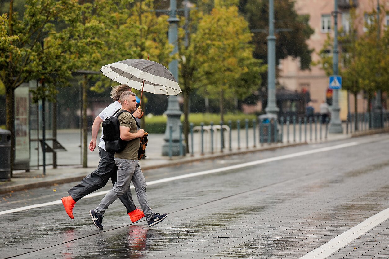 Orai: ketvirtadienį daug kur numatomas lietus, tačiau sušils iki 25 ...